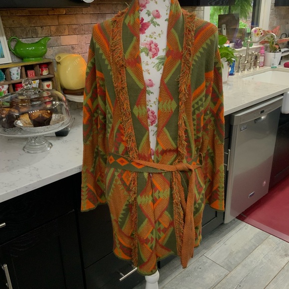 Ruby Rd. | Sweaters | Ruby Rd Aztec Open Front Cardigan Womens Sz ...